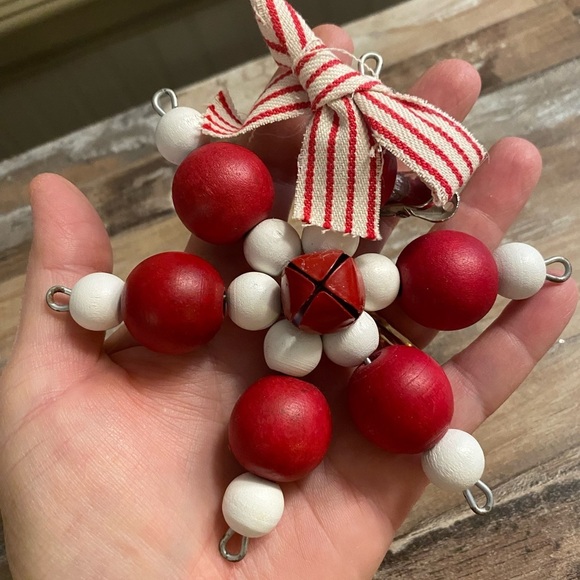 Holiday | Wood Bead Star Ornament Rustic Farmhouse Star | Poshmark